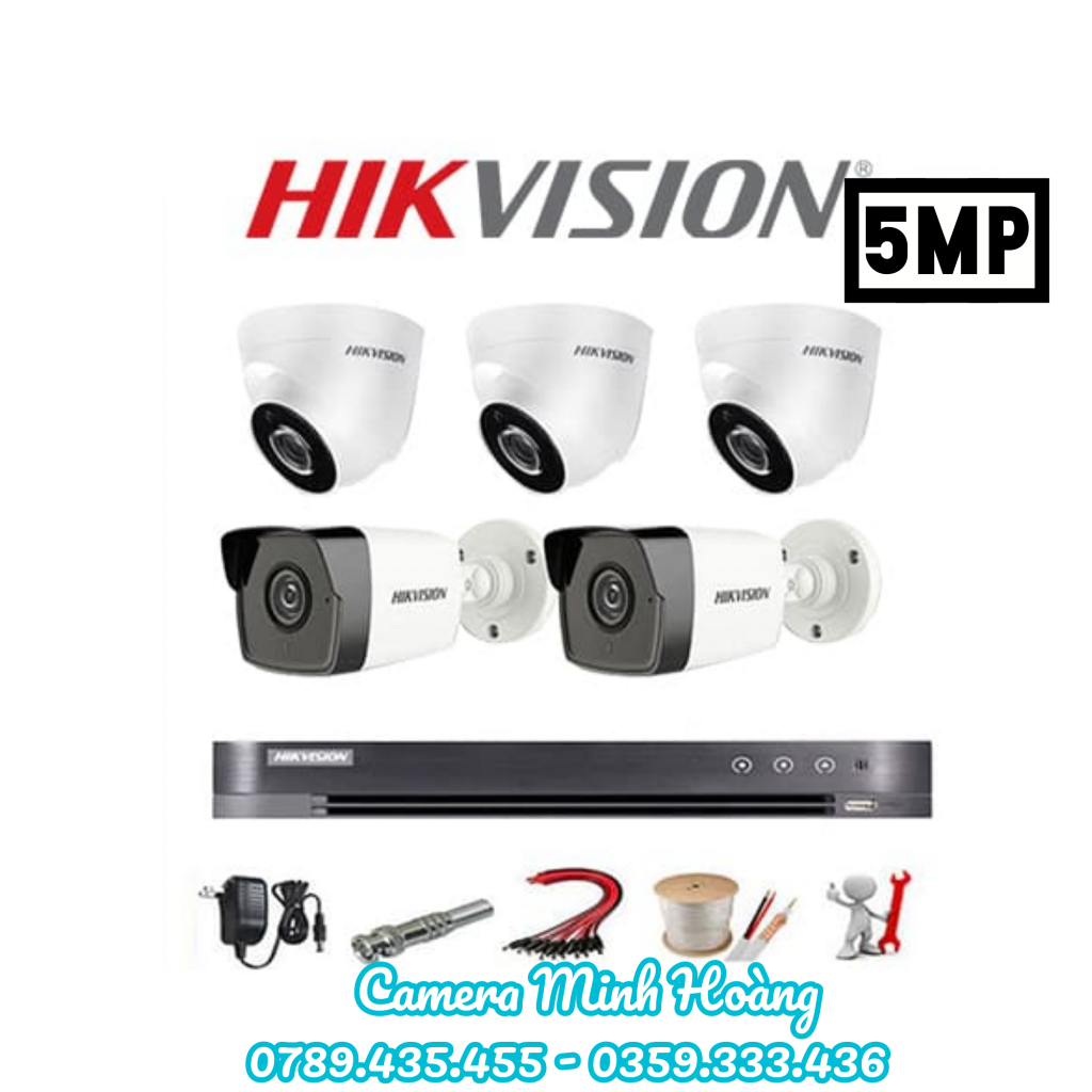Trọn Bộ 4 Camera Hikvision 2MP - HDTVI - cameraMinHoang